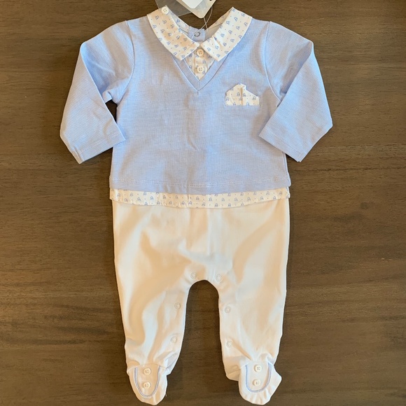 Mayoral | One Pieces | New Mayoral Baby Boy Knit Footie Looks Like 2 Pc ...
